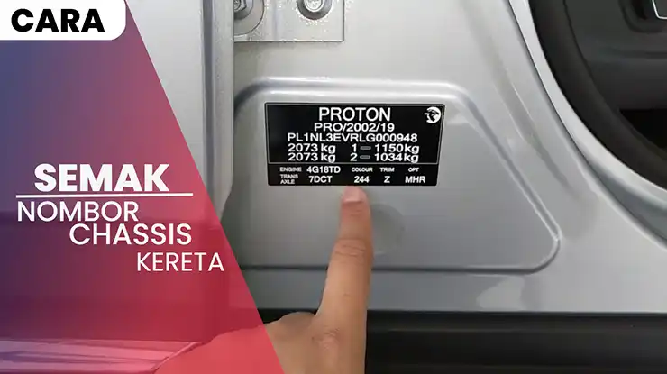 Semak Online No Chassis Kereta dan Nombor Enjin